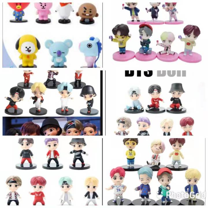 Set of 7 Mini Figure Tinytan Bts Collectible | Lazada PH