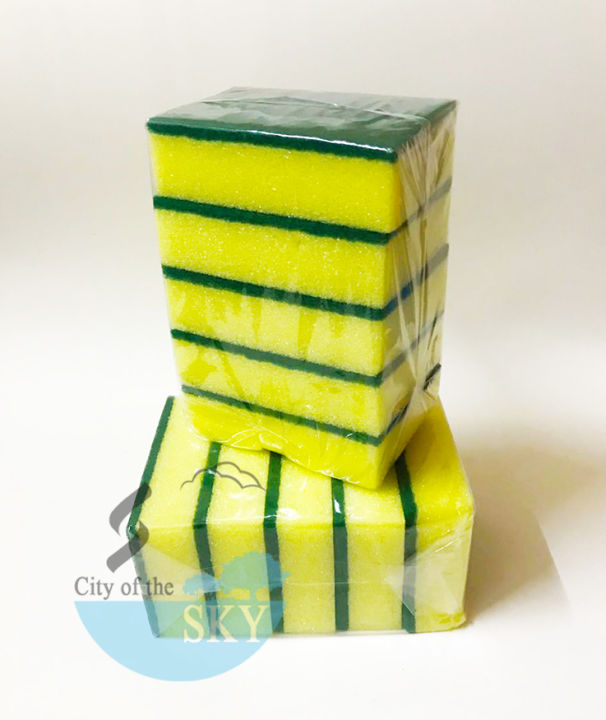 5pcs sponge scourer multipurpose clearing scrub | Lazada PH