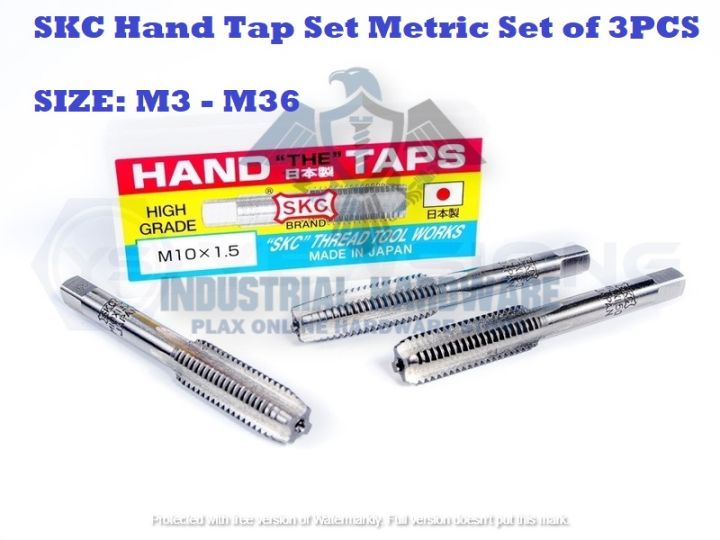 SKC Hand Tap Set Metric Set of 3PCS M3 - M14 | Lazada