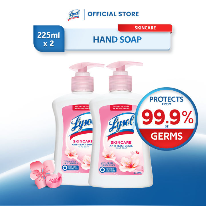 Lysol Antibacterial Hand Soap Skincare 225 mL Set of 2 | Lazada PH