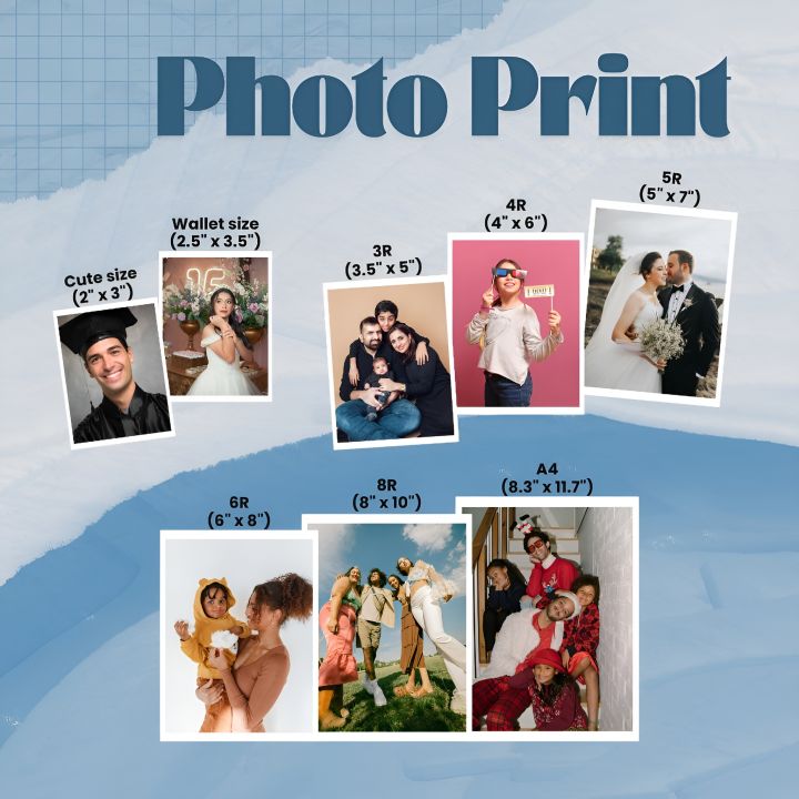 Photo Print Cute Size 2R 3R 4R 5R 6R 8R A4 Customized Photo Printing ...