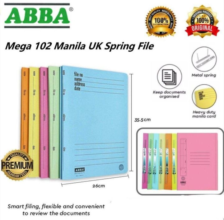ABBA Mega 102 UK Manila Flat or Spring File 420gsm | Lazada