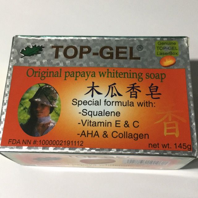 Authentic and Original Top Gel Papaya Whitening Soap 145grams | Lazada PH