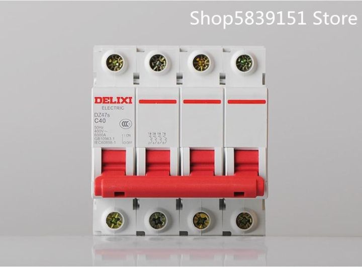【Worth-Buy】 1ชิ้น Delixi เบรกเกอร์ Mcb-มินิ Dz47s 4P 32a 40a พลังงานแสงอาทิตย์63a ตัวตัดวงจร Ac ...