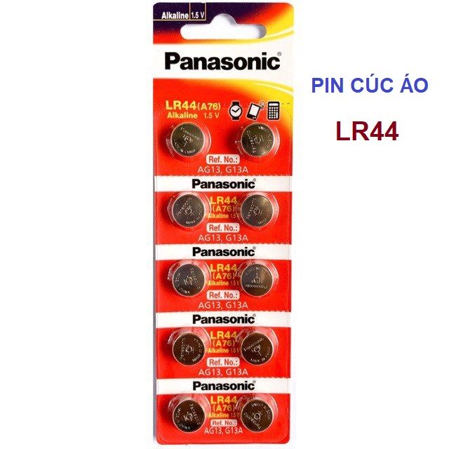 Pin LR44 / AG13 / A76 Alkaline Panasonic Chính Hãng dùng cho đồng hồ ...
