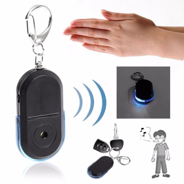 KINGSTART Portable Wireless Locator Device Whistle Keychains Sound ...
