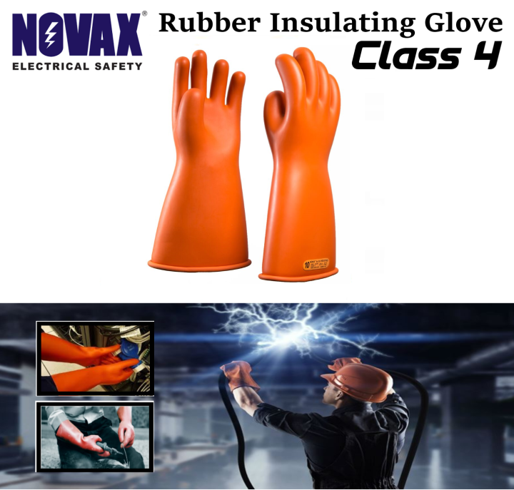 NOVAX RUBBER INSULATING GLOVE CLASS 4 | Lazada
