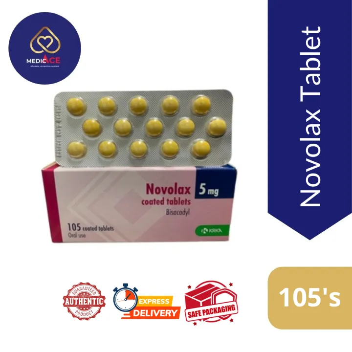 [CLEARANCE STOCK EXP 08/2025] Novolax Bisacodyl Coated Tablet 5mg 105's ...
