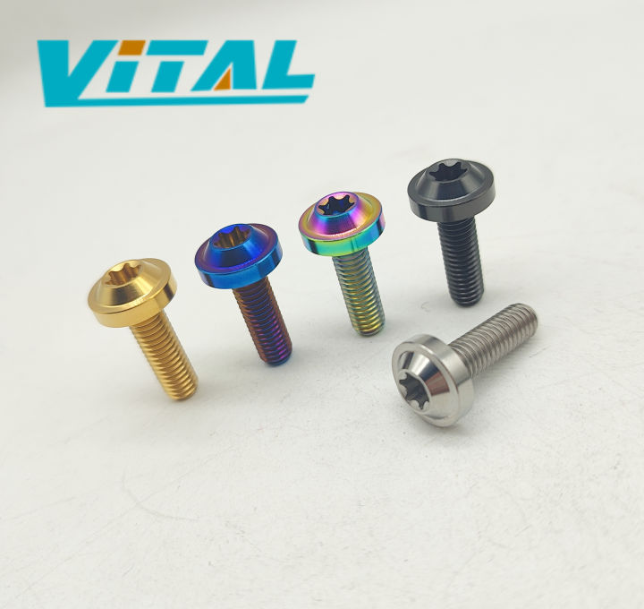 1pc Vitaltitanium Grade 5 Titanium Bolts Small Head M6 x 10 15 20 25 ...