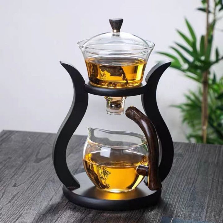 ANGY ic Water Diversion Lazy Kungfu Tea Set Heat-Resistant High ...