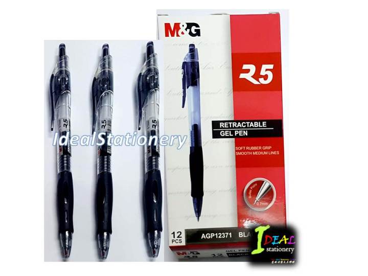 M&G Retractable Gel Pen- Black | Lazada