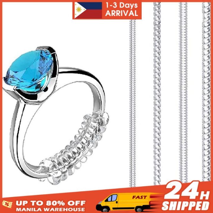 COD Transparent Spiral Based Ring Spring Coil Ring Size Adjuster Guard ...