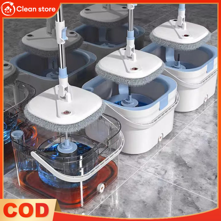 Spin mop With Bucket Sewage Separation Mop Household Magic Spin Mop For ...
