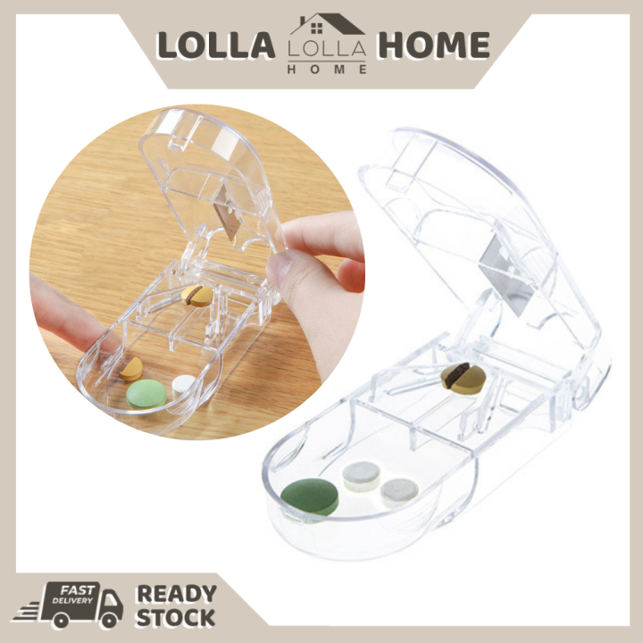 Portable Pill Cutter Box Medicine Cutter Tablet Separator Pill Storage ...