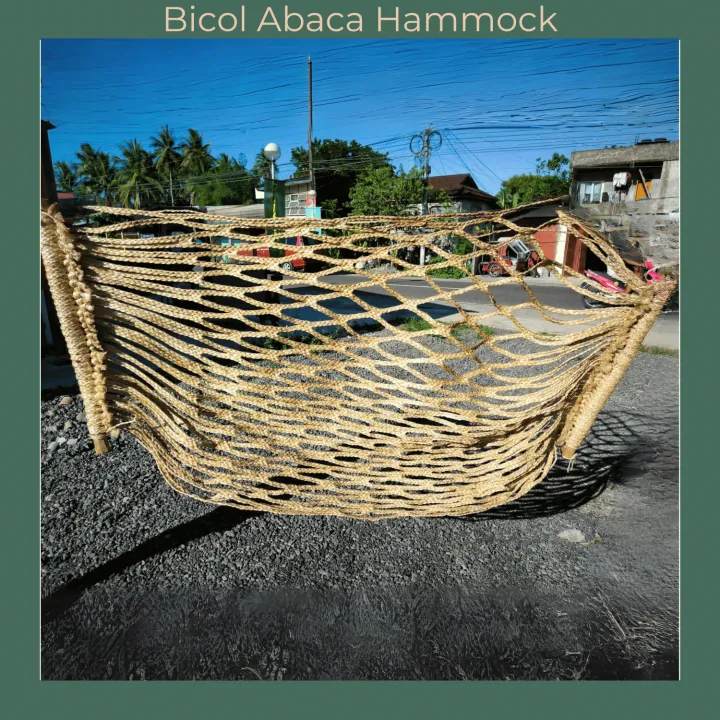 Eco-Friendly Bicol Abaca Fiber Hammock - 100% Natural, Handcrafted ...