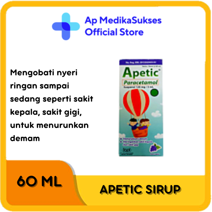 Apetic sirup 60 ml - Penurun panas | Lazada Indonesia