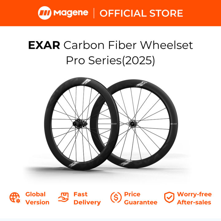 Exar Carbon Fiber Bike Wheelset 2025 Pro RB DB45 Bicycle Disc Rim Brake ...