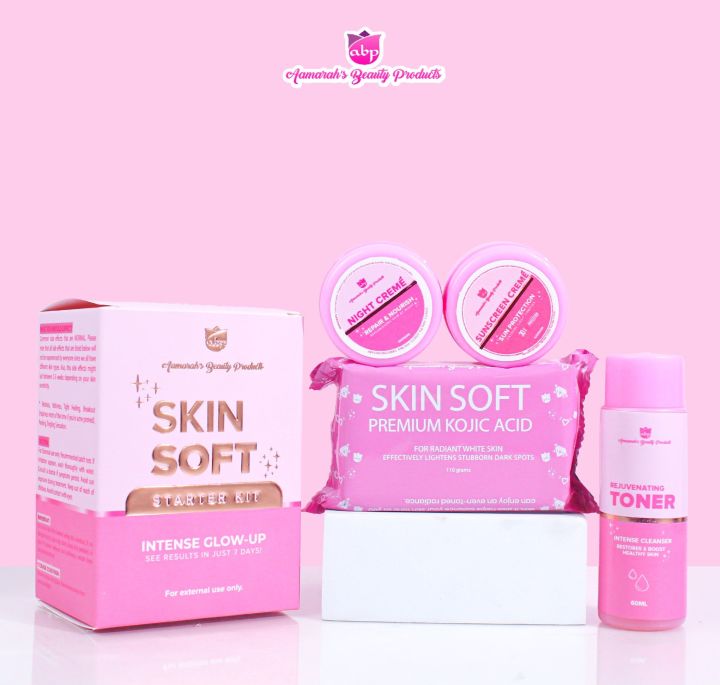 Tingi Individual Aamarahs Beauty Skin Soft Starter Kit Kojic Soap ...
