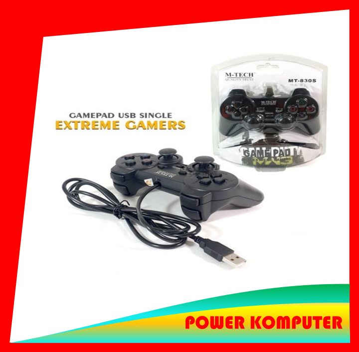 M-Tech USB Kontroler Kabel Game Joystic Gamepad Getaran Joystick untuk ...