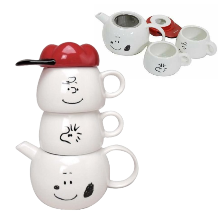 Snoopy Peanuts Tea Pot Set for Two | Lazada PH