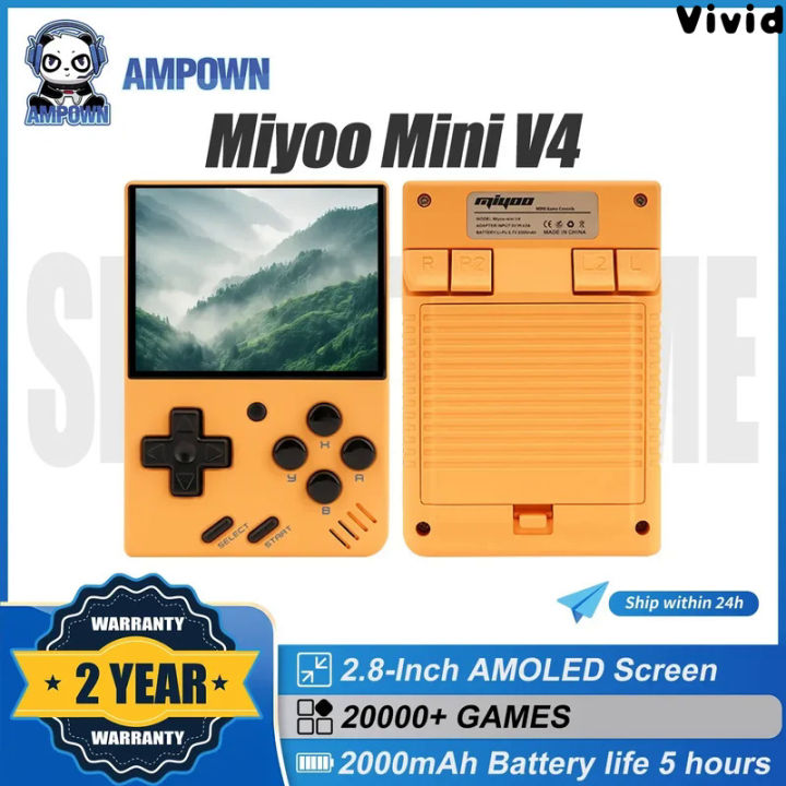 Esports AMPOWN Miyoo V4 Consoles Handheld Game Players 2.8'' IPS OCA ...