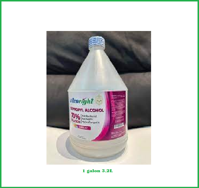 ALCORIGHT Isopropyl Alcohol 70% Solution WITH Moisturizing (1 Gallon ...