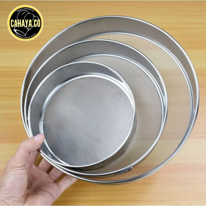 Stainless Steel Mesh Flour Sifting Sifter Sieve Strainer Cake Baking ...