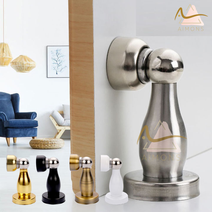 Door Stop Stainless Steel / Penahan Pintu / Strong Magnetic Door ...