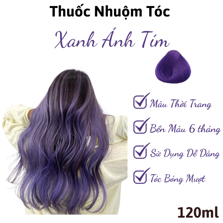 Thuốc Nhuộm LAVOX Màu Xanh Ánh Tím , Màu Nhuộm Hot Trend , Sử Dụng Dễ ...