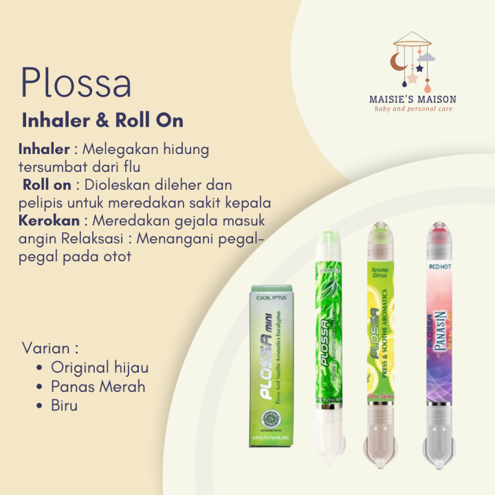PLOSSA INHALER DAN ROLL ON | Lazada Indonesia