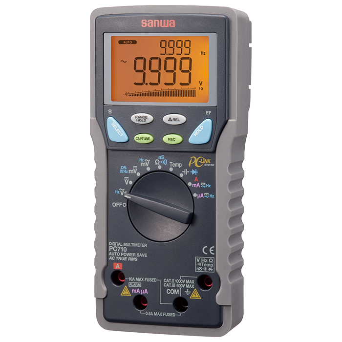 Sanwa PC710 Digital Multimeters High accuracy High resolution PC Link ...