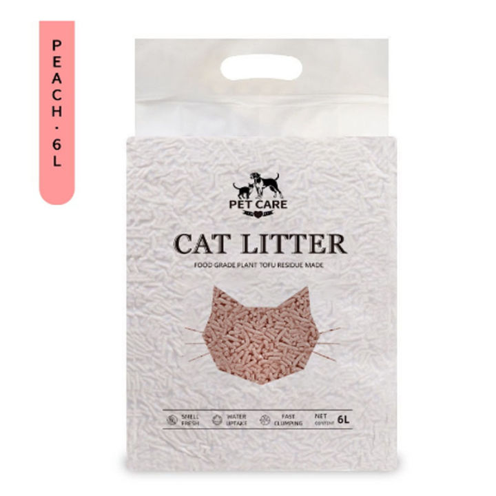 Pet Cat Litter 6L Pure natural healthy plant tofu cat litter Food Grade ...