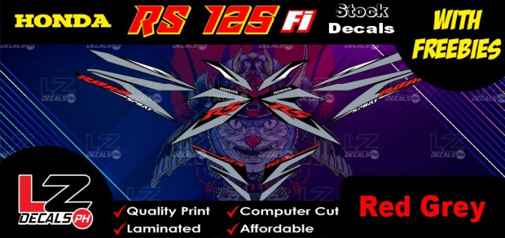 Honda RS 125 Fi Stock Decals / Stickers with Freebies | Lazada PH
