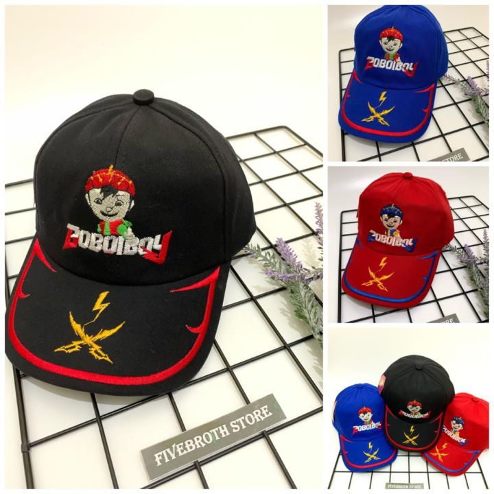 Topi Anak Boboiboy halilintar baseball cap fashion anak laki laki ...