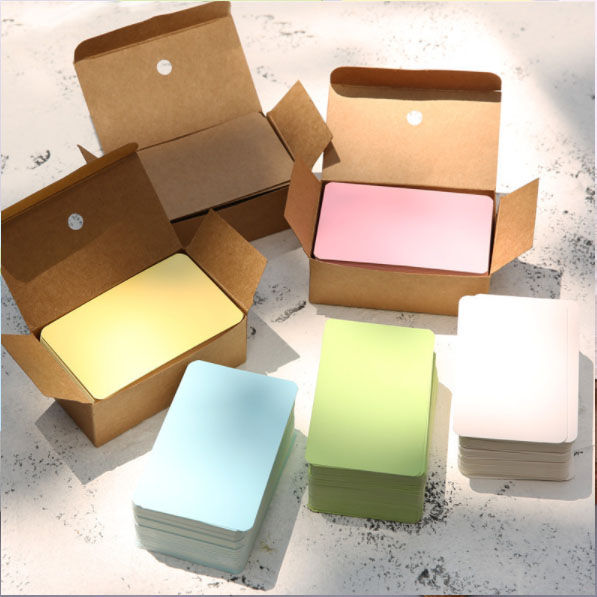 100pcs/boxed Greeting cardboard message cardboard word card business ...