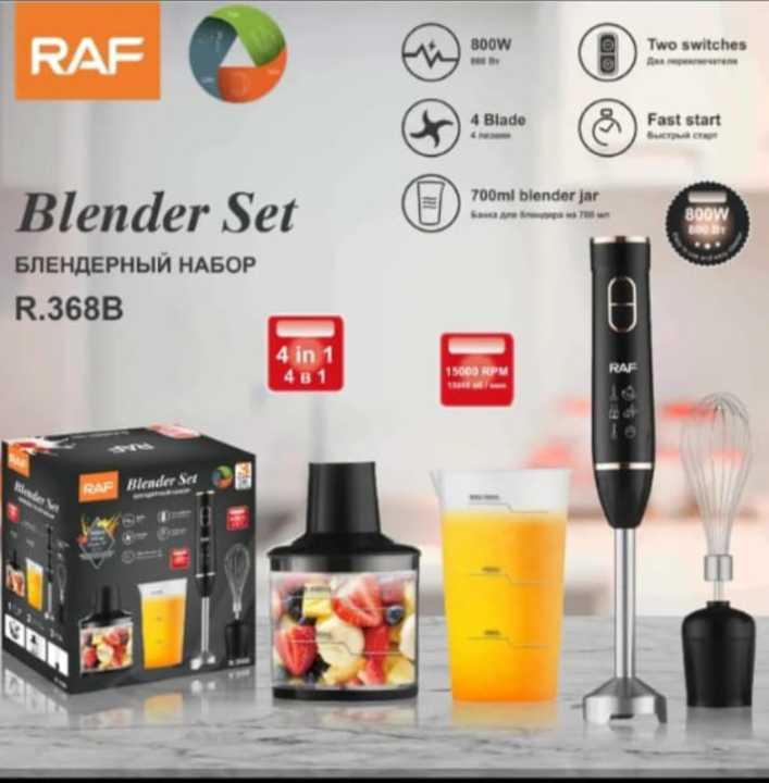 RAF 4 In 1 Hand Blender 1 Year Warranty 1 To 1 Exchange, Stainless ...