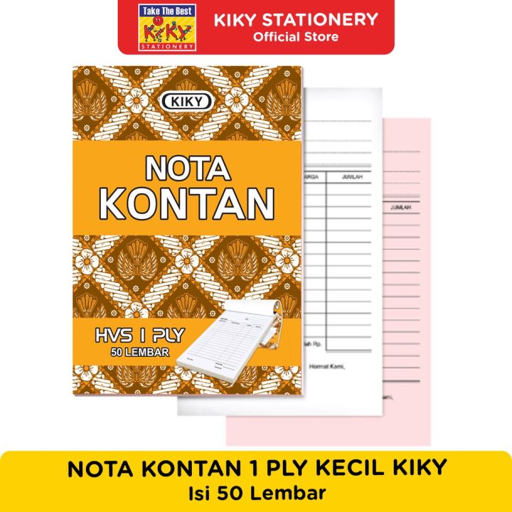 Nota Kontan 1 ply ( 1 Rangkap ) Ukuran Kecil ( 10,5 x 15 ,5 Cm ...