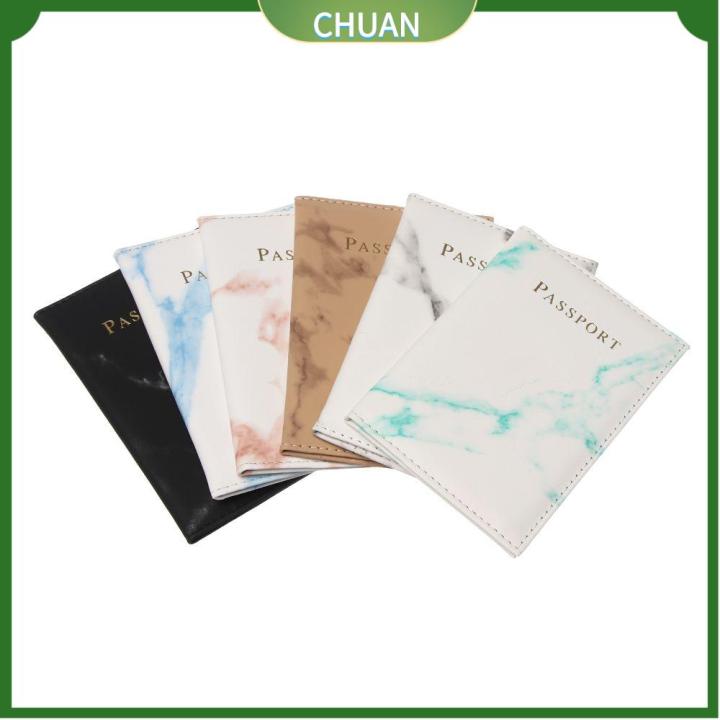 CHUAN PU ตั๋วซองใส่บัตรเครดิตกันน้ำลายหินอ่อนสากลที่ป้องกันกระเป๋า ...