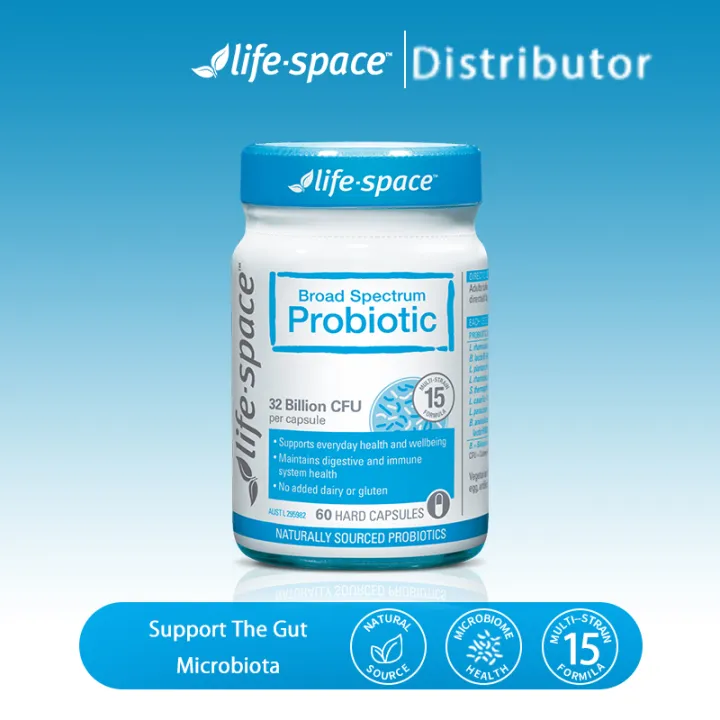 🔥BUY 3 FREE 1🔥Life Space Broad Spectrum Probiotic 60 Capsules 15 In 1 ...