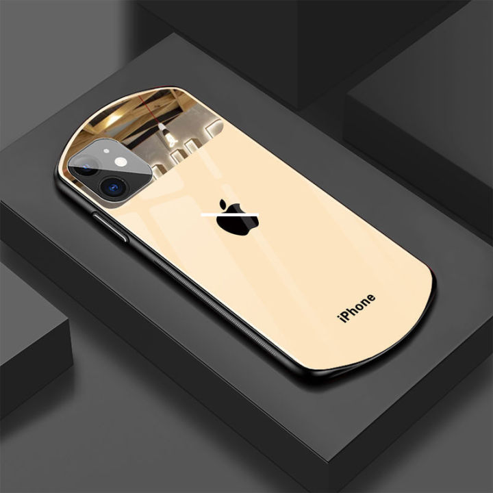 Luxury Cute Oval shaped Tempered Glass Phone Case For iPhone 17 pro max ...