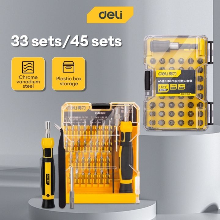 {Old A Hardware}Deli 44/33Pcs Portable Screw Driver Set Magnetic ...