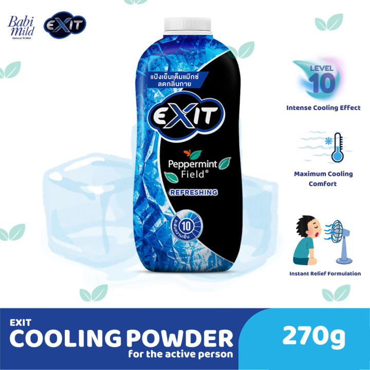 Exit Extra Cooling Powder 270g - Intense Cooling Relief and freshness ...