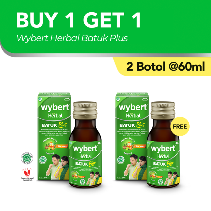B1G1 Wybert Batuk Plus 60ml | Lazada Indonesia