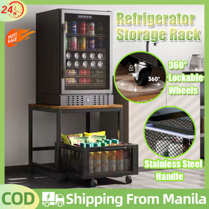 Refrigerator Rack Stand Heavy Duty Steel Refrigerator Stand Rack With ...