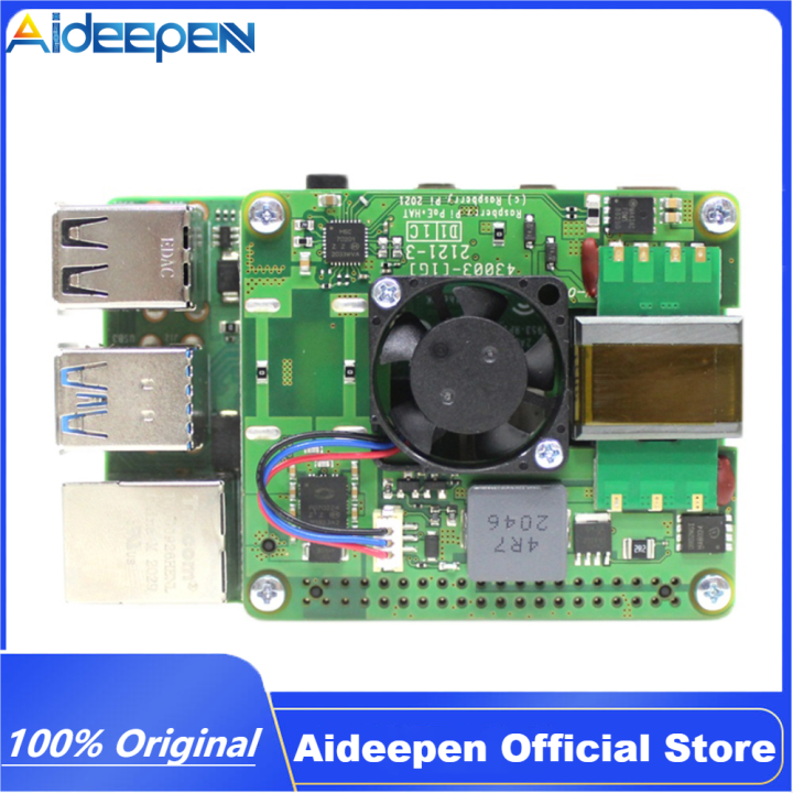 Aideepen Raspberry Pi Raspberry Pi 3B +/4B POE + ไฟฟ้าผ่านบอร์ดขยายอีเธ ...