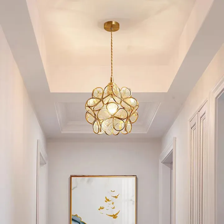 HEIKESZ Japanese bedside led small chandelier high sense aisle porch ...