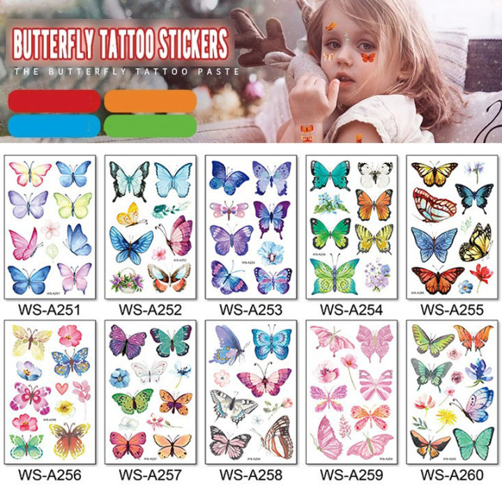 5Pcs Temporary Tattoo Stickers Waterproof Body Art Sticker Disposable ...