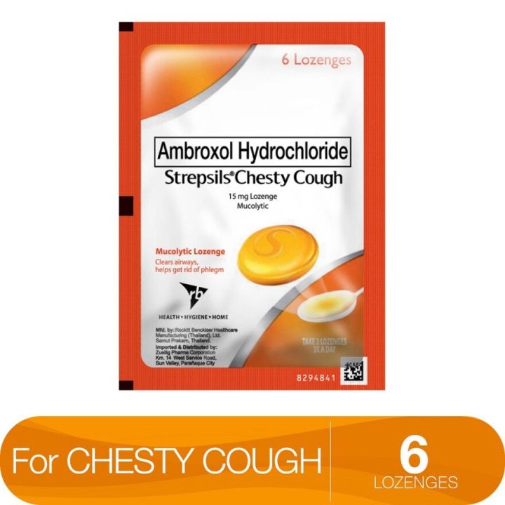 STREPSILS Mucolytic Lozenge Chesty Cough 6s | Lazada PH