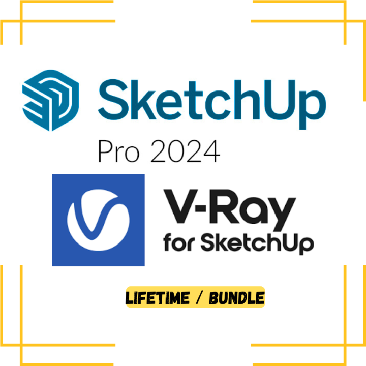 BUNDLED-SketchUp Pro 2024 & VRAY 7 - Full Version for Windows 10 / 11 ...