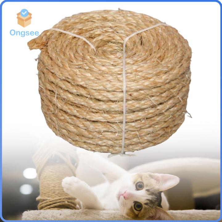 Ongsee dây thừng xi đan tự làm đồ chơi cho mèo cào bài bện dây thừng ...